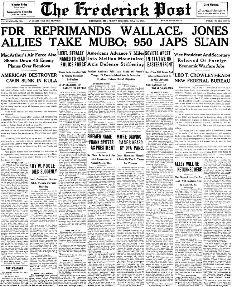 MaritimeQuest - USS Gwin DD-433 Front Pages